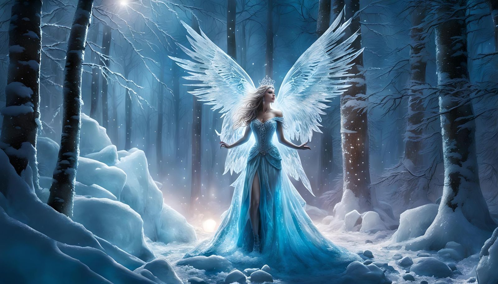 Snow Angel - AI Generated Artwork - NightCafe Creator