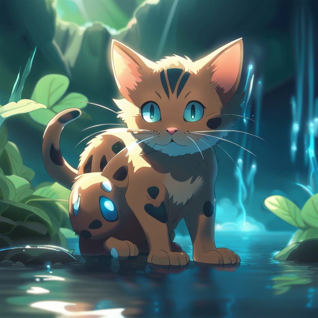 Jungle kitten - AI Generated Artwork - NightCafe Creator