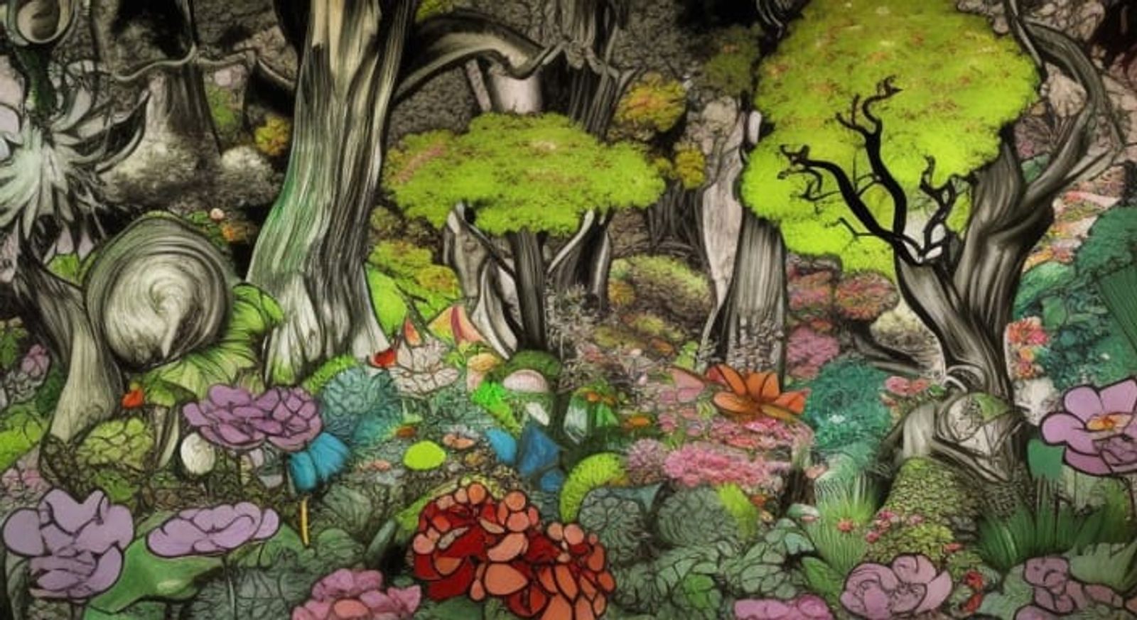 Jackson Pollock Enchanted Forest