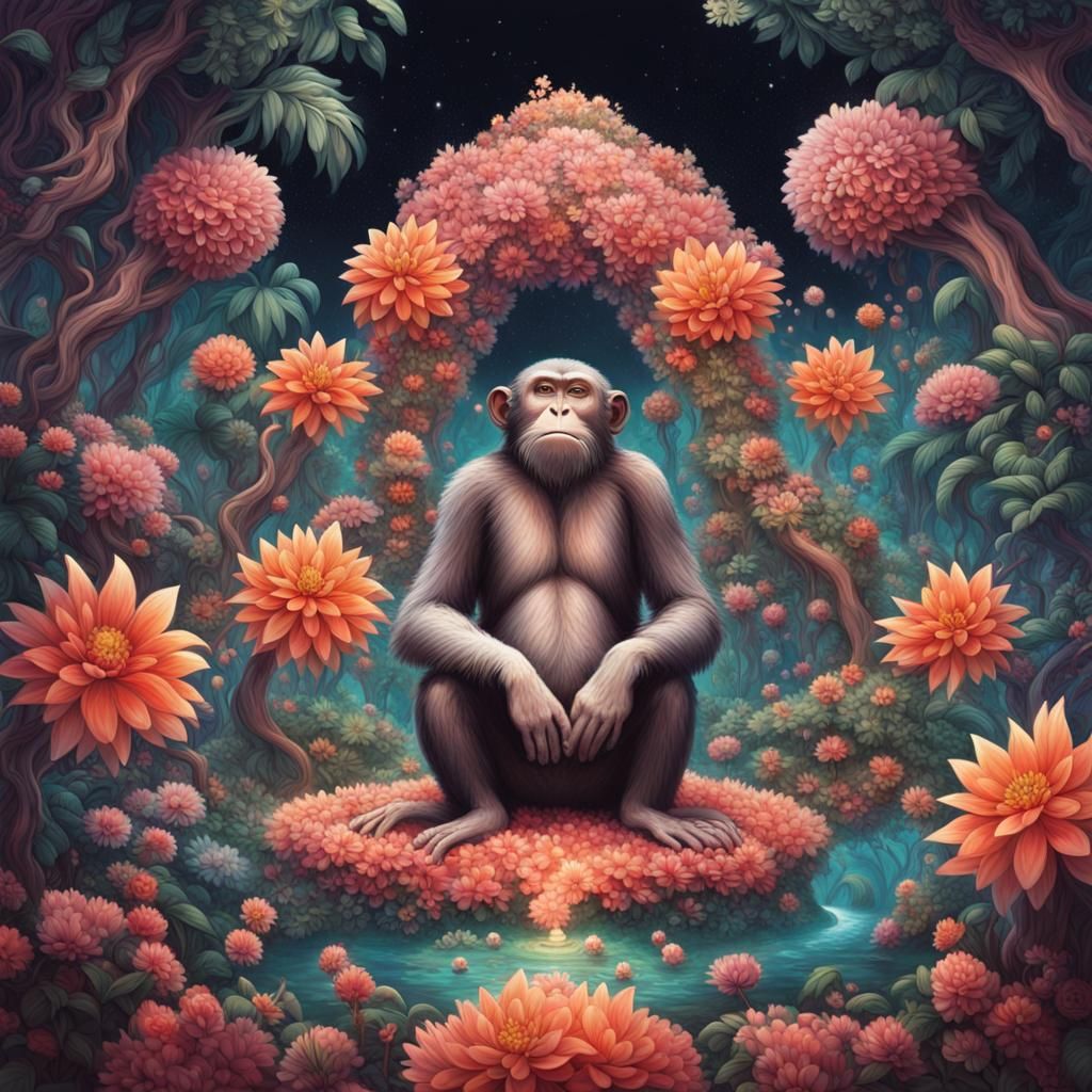 Dignified monkey! - AI Generated Artwork - NightCafe Creator