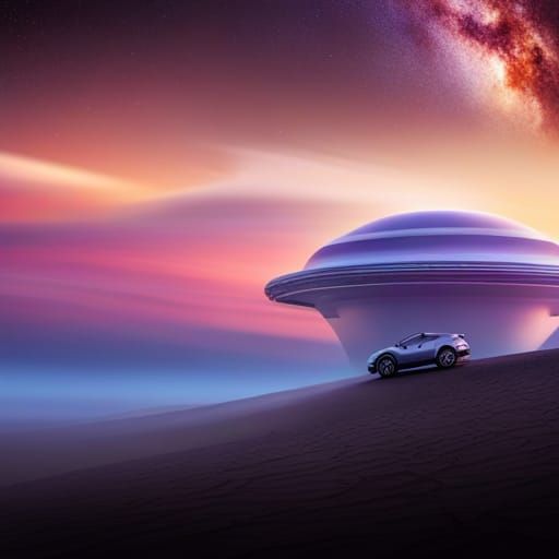 extraterrestrial vehicle on surface of planet with driver in driver ...