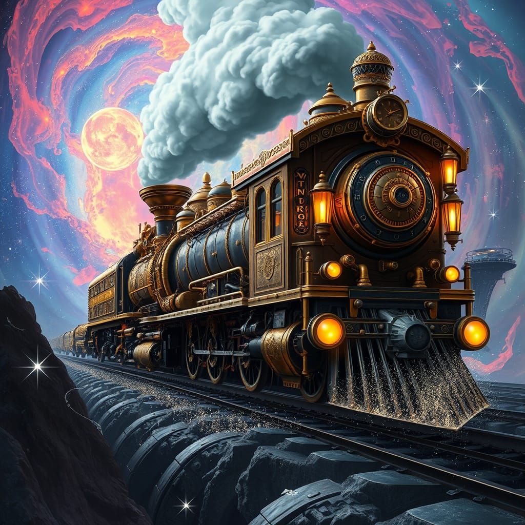 The Interplanetary Train! - Epic Steampunk Train Explores Vi...