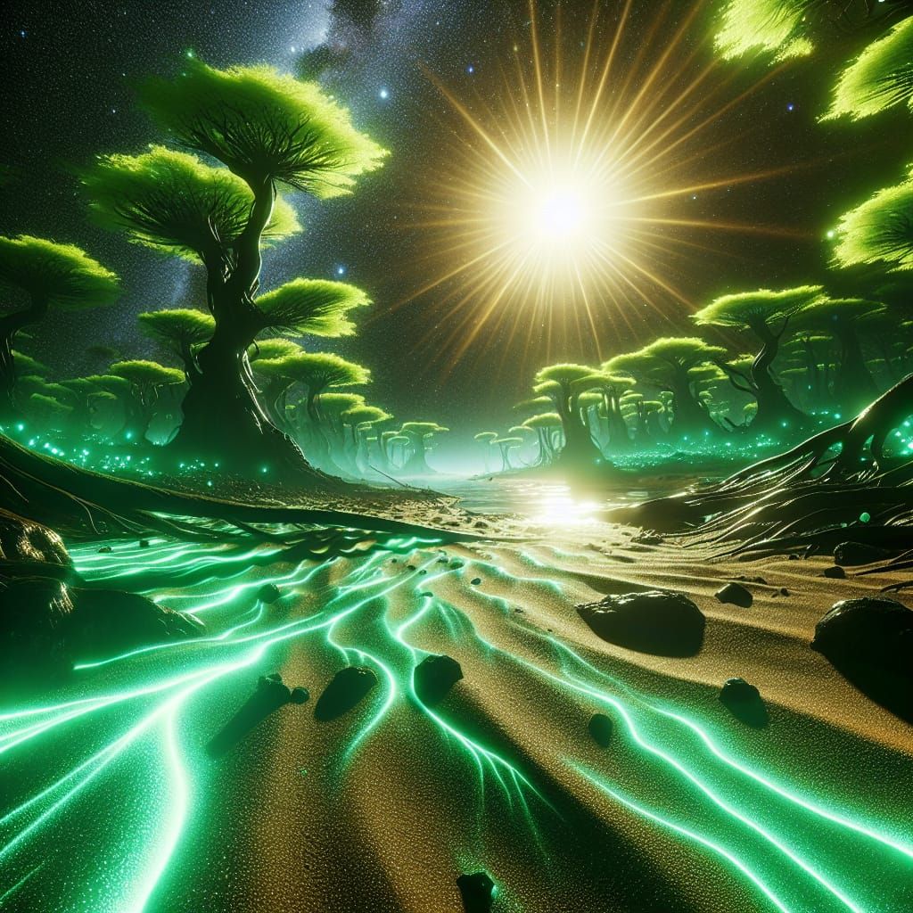 Alien Planet - AI Generated Artwork - NightCafe Creator
