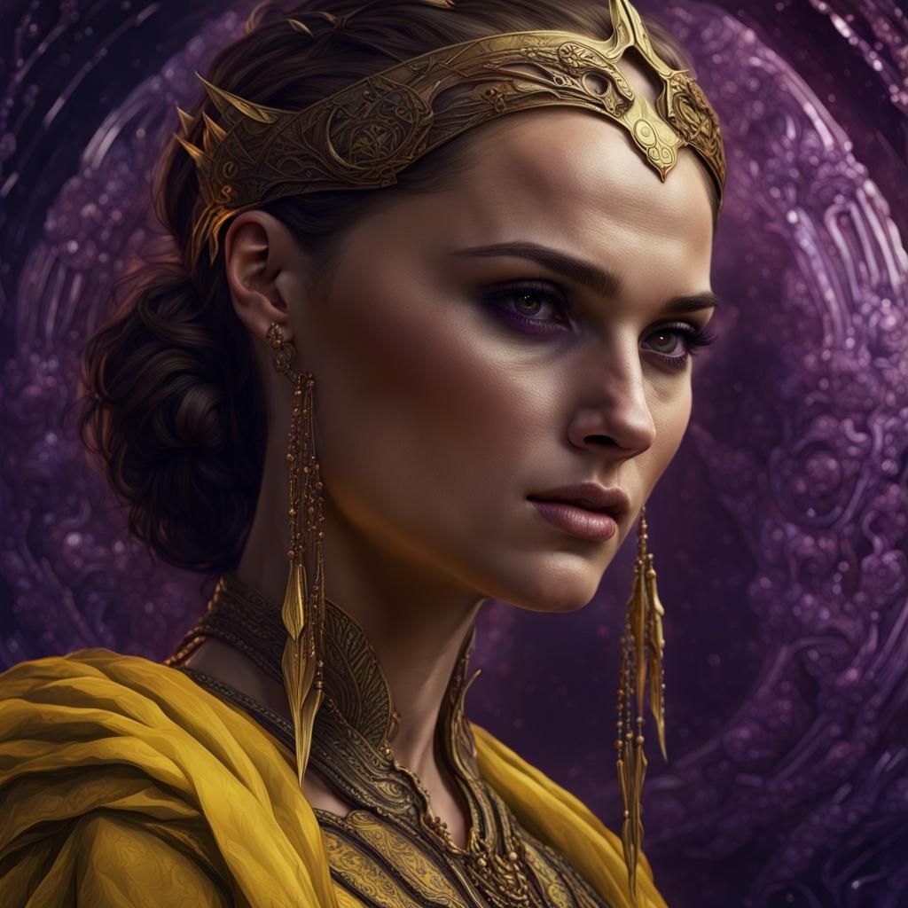 Natalie Portman - Fantasy Woman with Forehead Eye, Digital ...