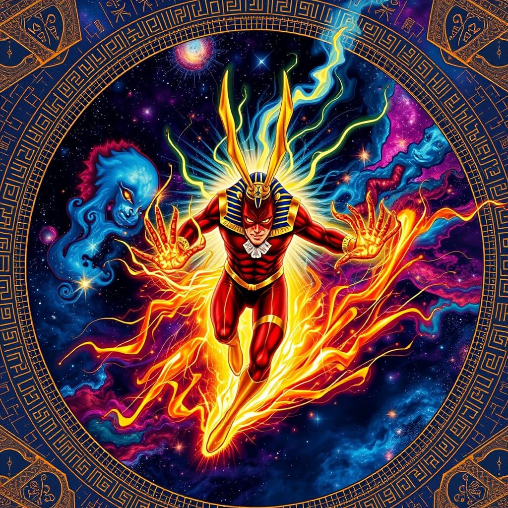 Egyptian God The Flash in action - Cosmic Anubis The Flash U...