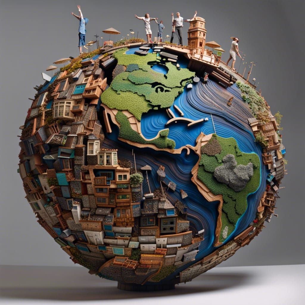 Recycled Earth - AI Generated Artwork - NightCafe Creator