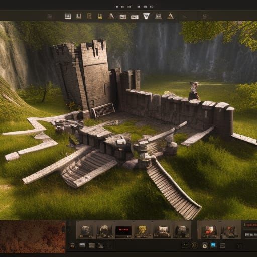 Valhalla castle - AI Generated Artwork - NightCafe Creator