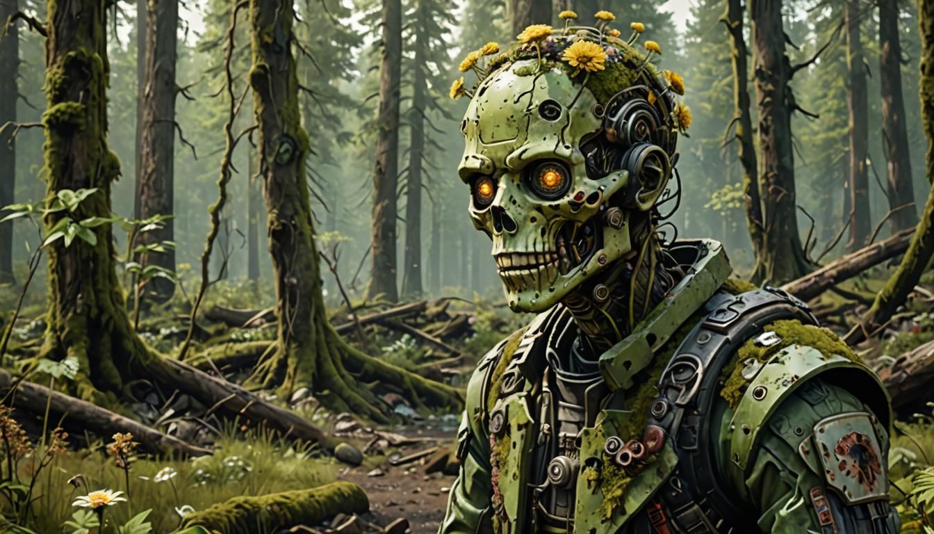 neonpunk full body scary creepy android - AI Generated Artwork ...