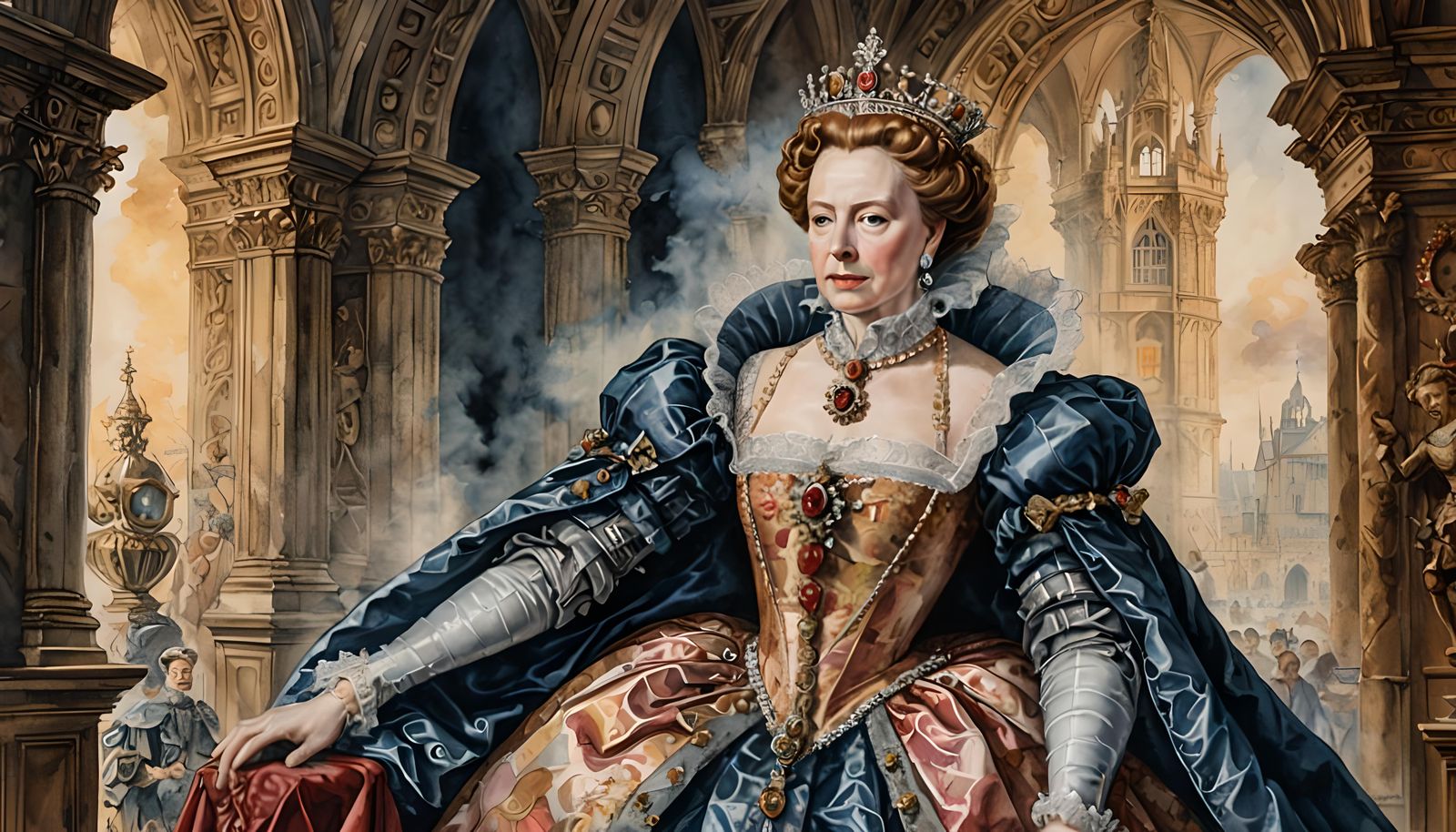 Queen Elisabeth I - AI Generated Artwork - NightCafe Creator