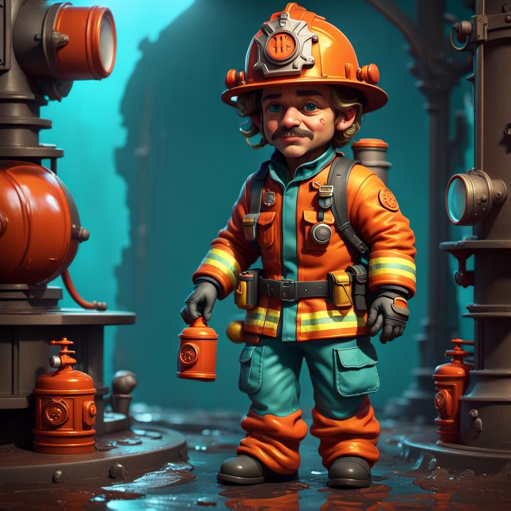 Toy Fireman - AI Generated Artwork - NightCafe Creator