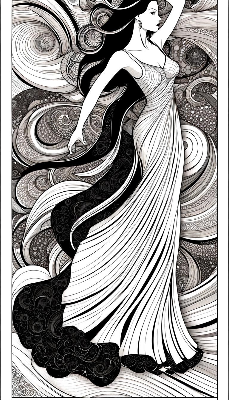 ink drawing, pen line and stipple, monochromatic - AI Generated Artwork ...