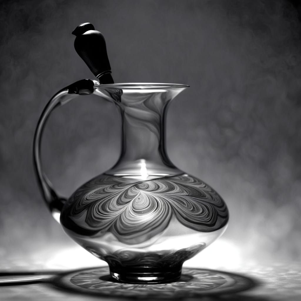 Surreal Fractal Bird in Hypnotic Flight - AI Art