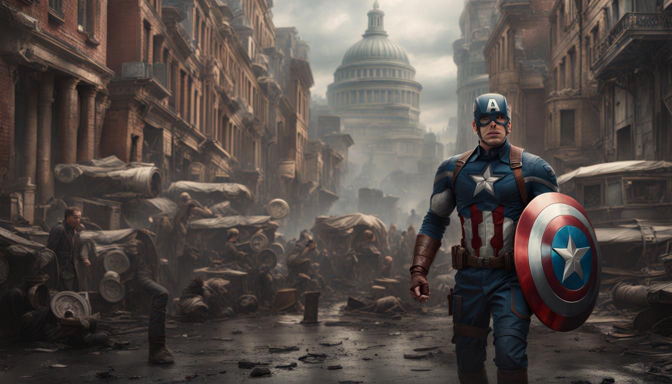 Captain America - AI Generated Artwork - NightCafe Creator