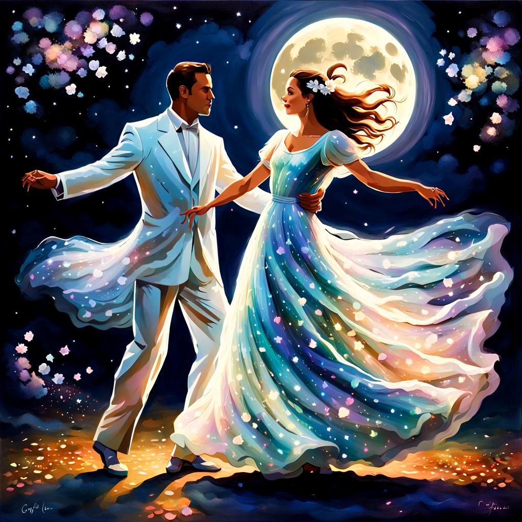Dancing in the moonlight, when that moon gets so big and bright ...