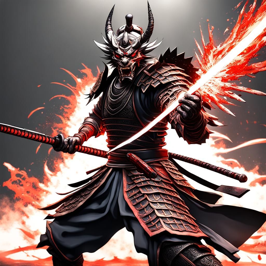 japanese samurai using legendary sword,kill legendary dragon red aura ...