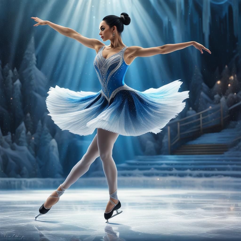 Competitive Ice Skating - AI Generated Artwork - NightCafe Creator