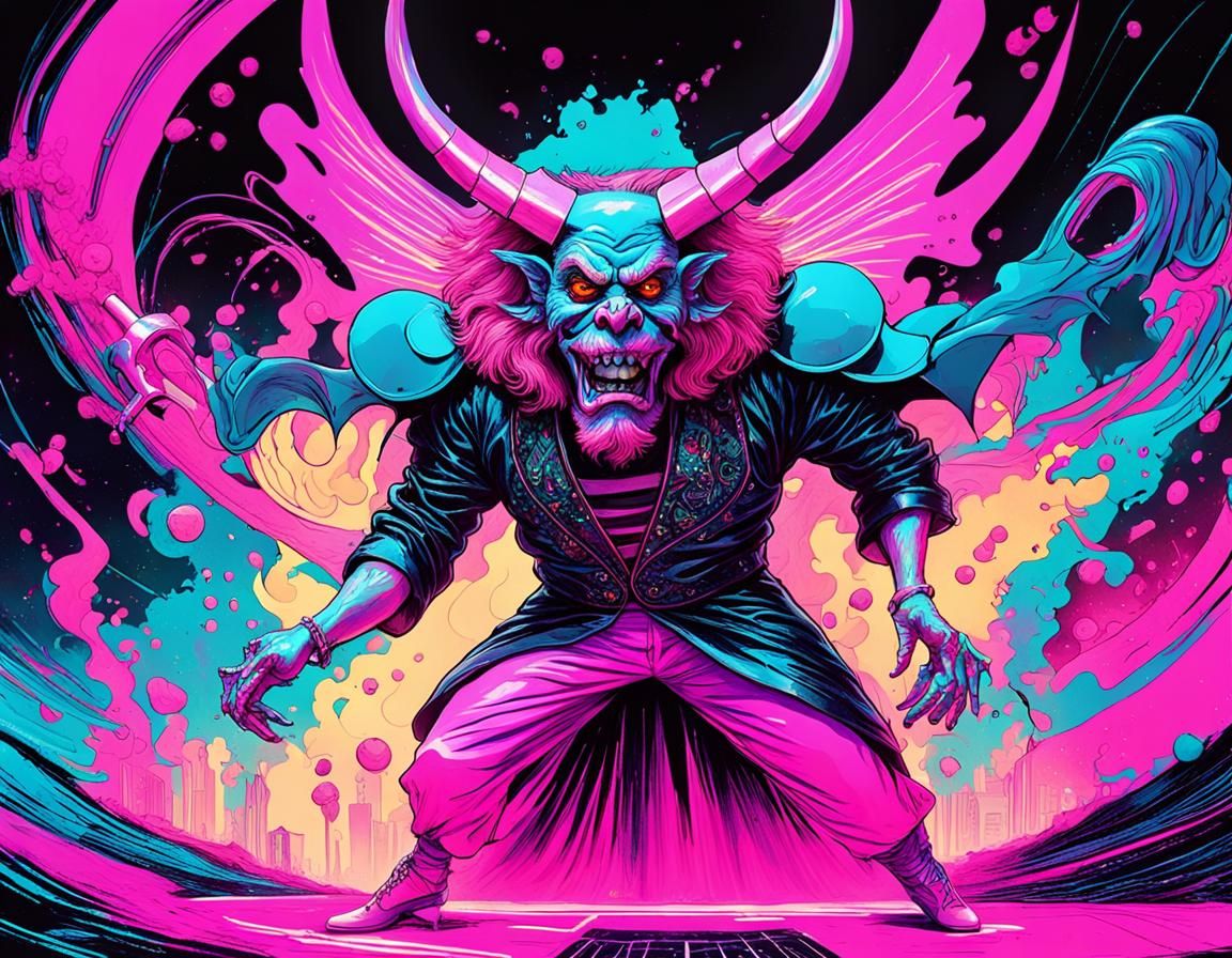 The Devil is a DJ II - AI Generated Artwork - NightCafe Creator
