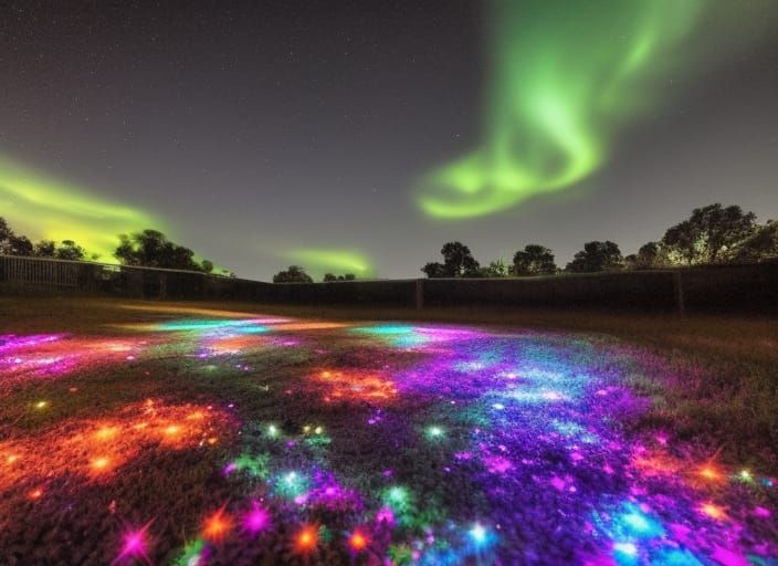 Haunted Spooky starry night, with phantasmas y ghosts, dark eerie night ...