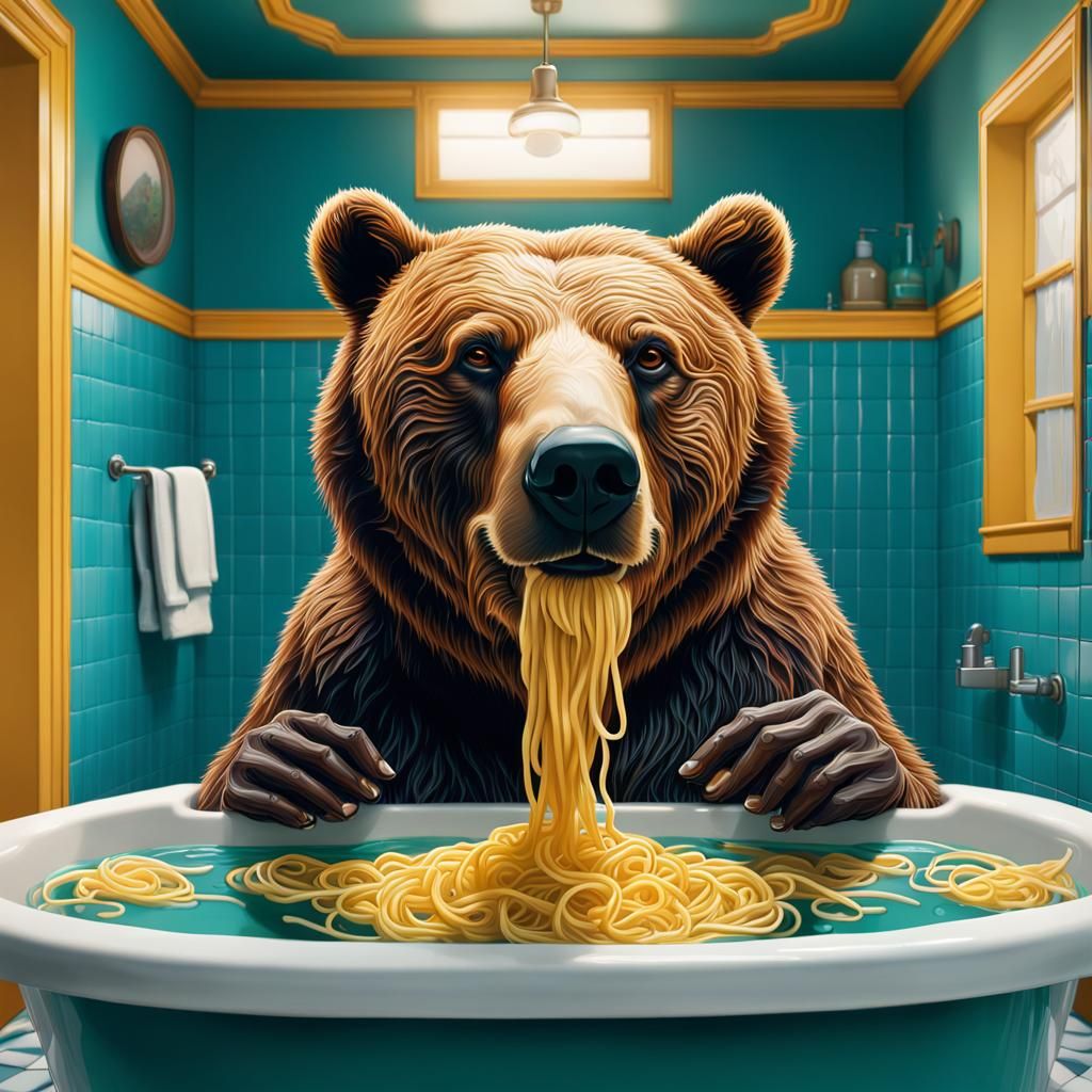 Hungry Bear - AI Generated Artwork - NightCafe Creator