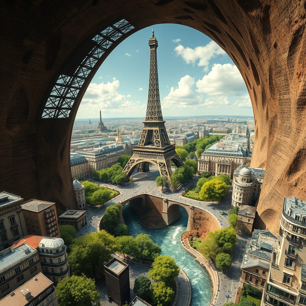 The Inverted City of Paris: A Surreal Upside-Down ... - AI Art