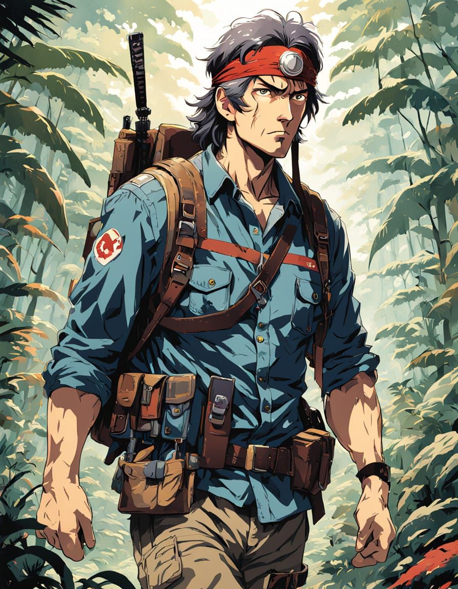 John Rambo comic book magazine front page title cover