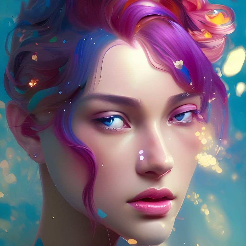 Beautiful colourful princess - AI Generated Artwork - NightCafe Creator