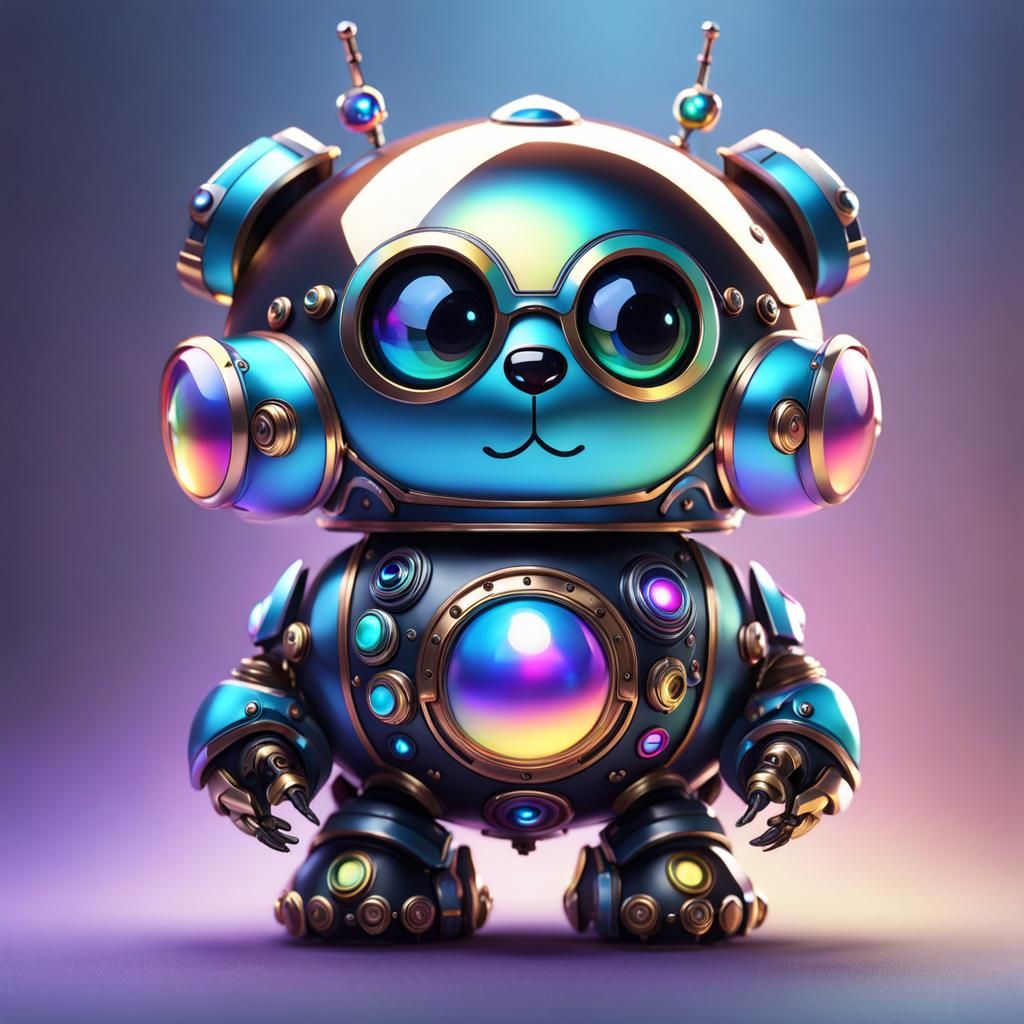 'Panda-bot' 1/10 ~ OG by me - AI Generated Artwork - NightCafe Creator