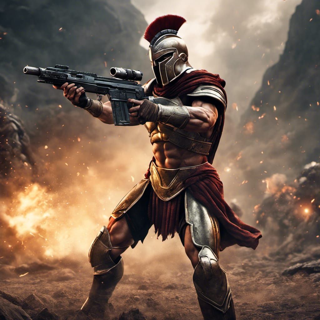 Spartan victory at Thermopylae - AI Generated Artwork - NightCafe Creator