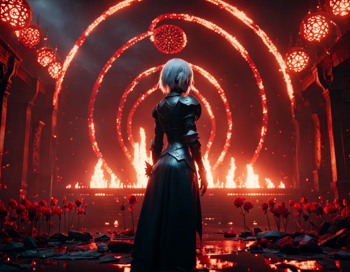 Demonic Nier 2b - AI Generated Artwork - NightCafe Creator