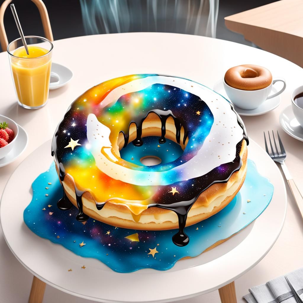 Cosmic Breakfast - AI Generated Artwork - NightCafe Creator