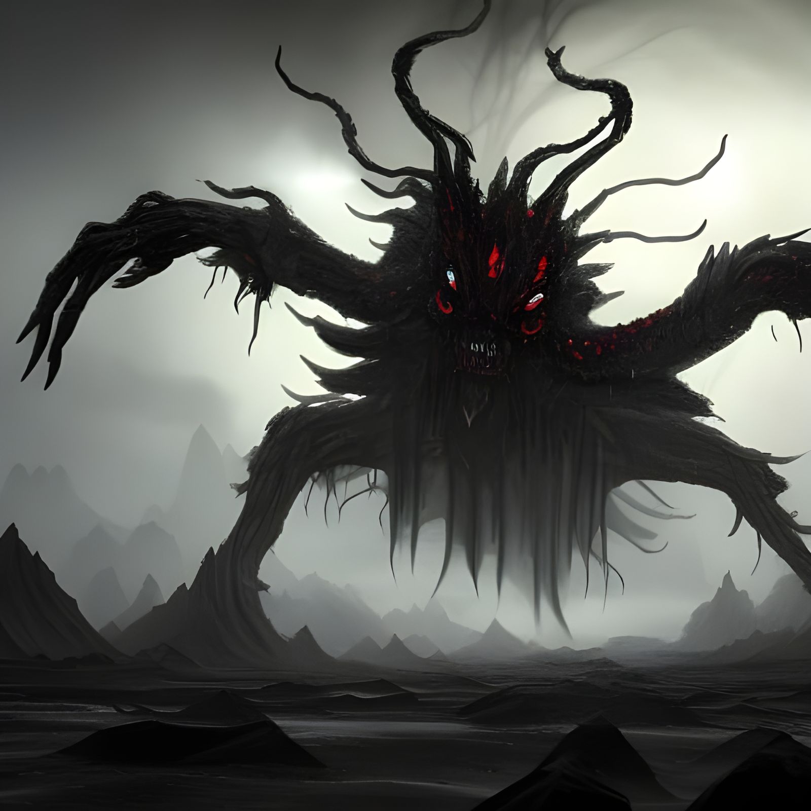 The Shadow Monster - AI Generated Artwork - NightCafe Creator