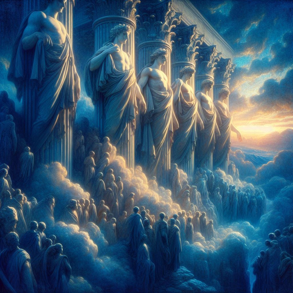 Pillars of The Gods- Mount Olympus - AI Generated Artwork - NightCafe ...