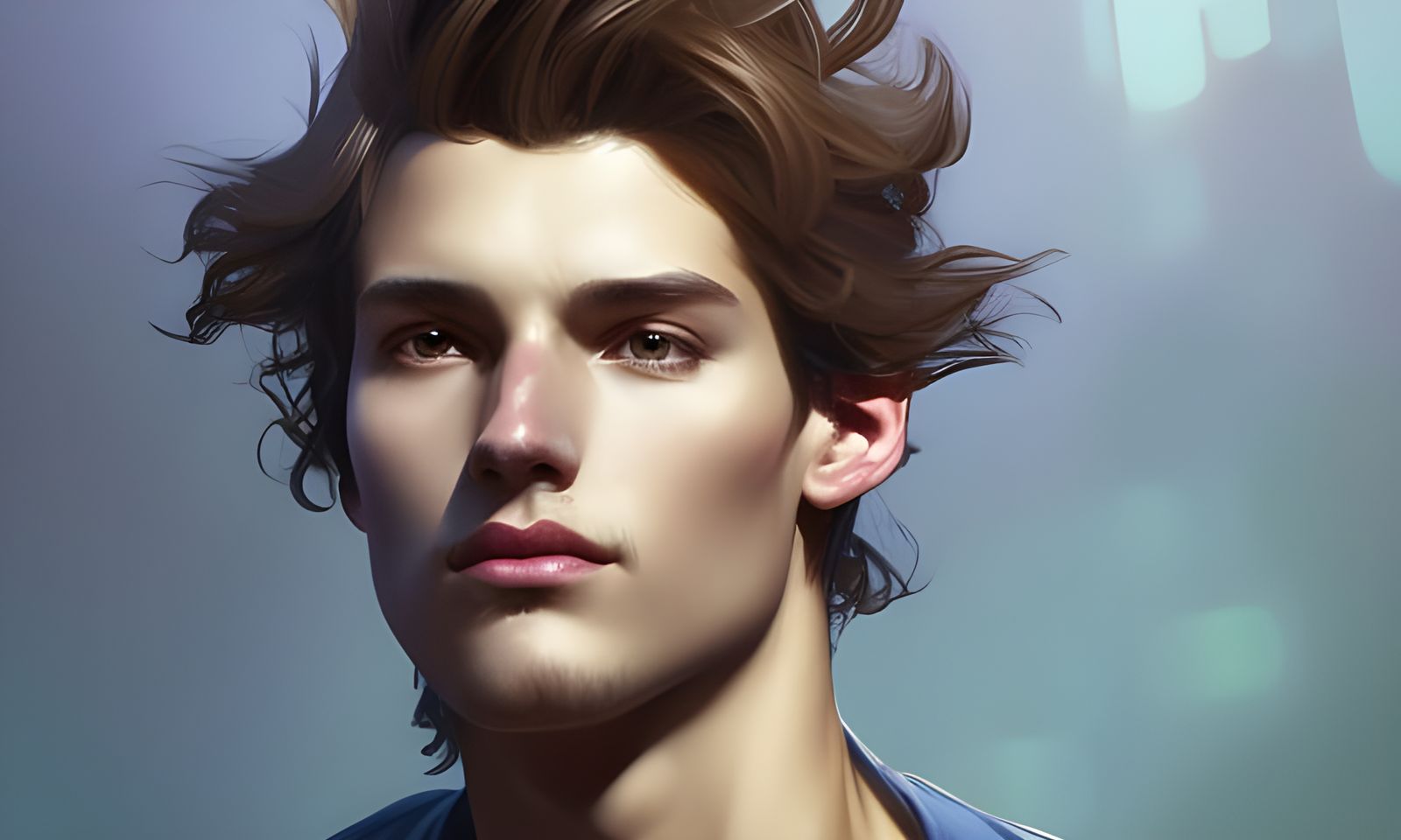 young man portrait - AI Generated Artwork - NightCafe Creator
