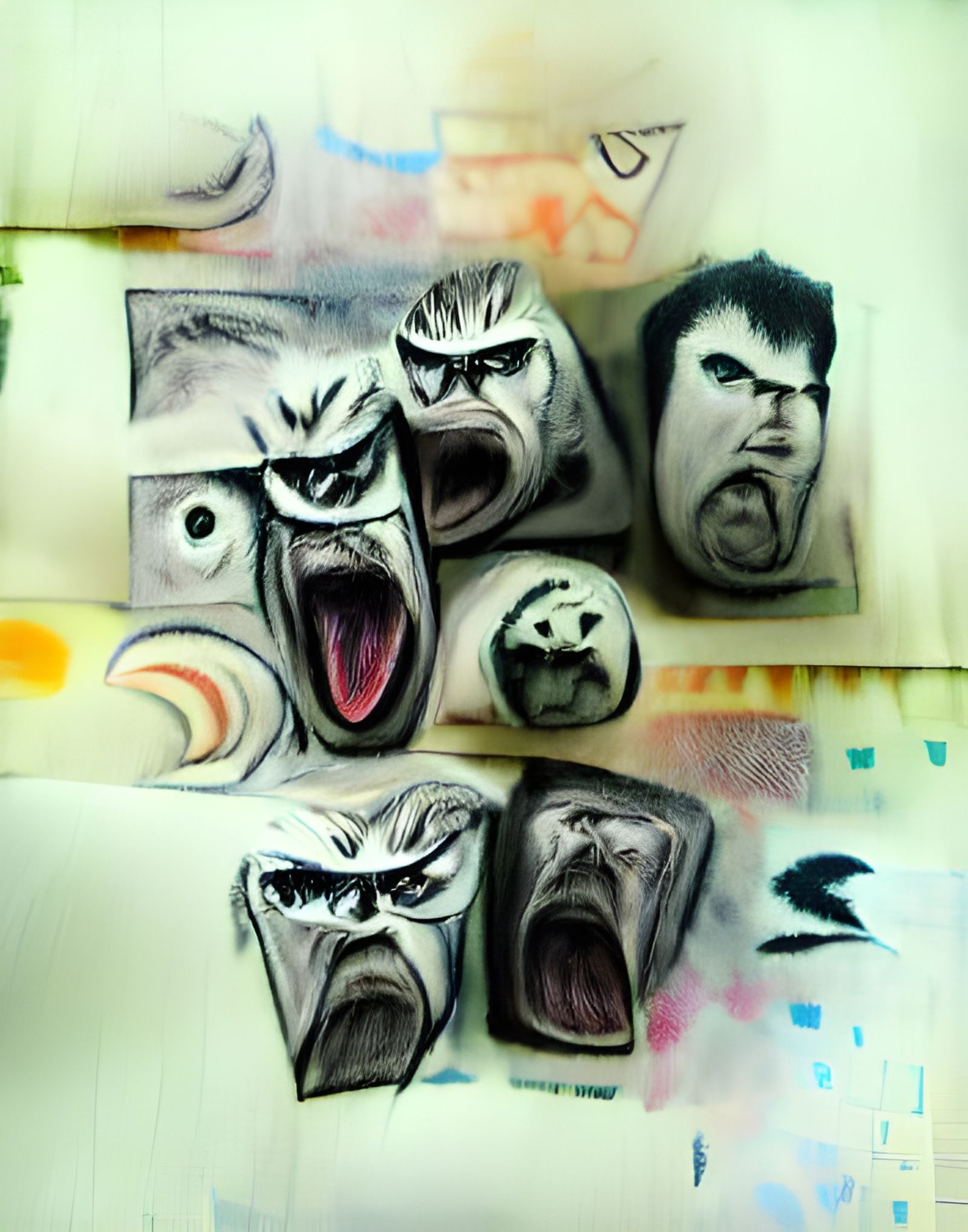 Angry faces - AI Generated Artwork - NightCafe Creator