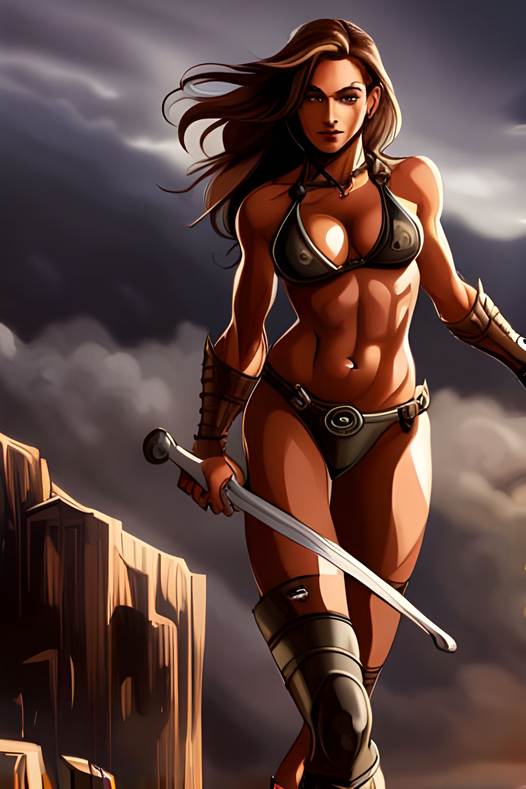 Amazonian Comic Warrior : r/nightcafe