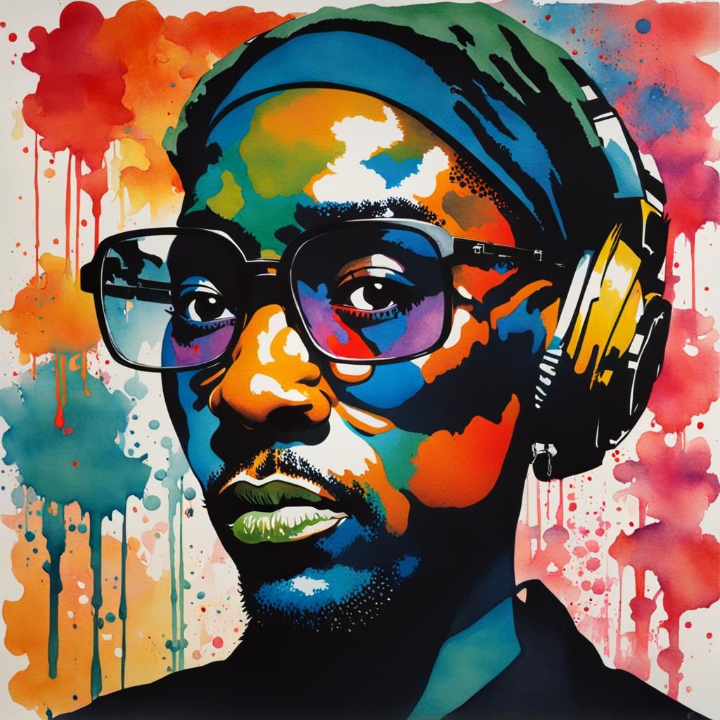 portrait, powerful Hip-hop ARTIST - AI Generated Artwork - NightCafe ...