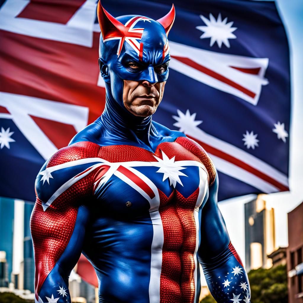 Captain Australia 🇦🇺 - AI Generated Artwork - NightCafe Creator