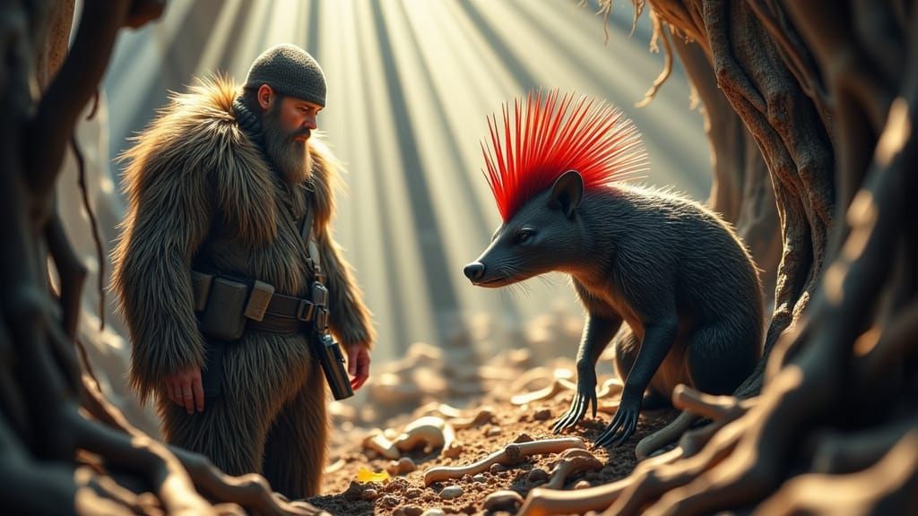 "LAST TIME I SAW YOU, YOU WERE KNEE-HIGH TO A WEASEL....."