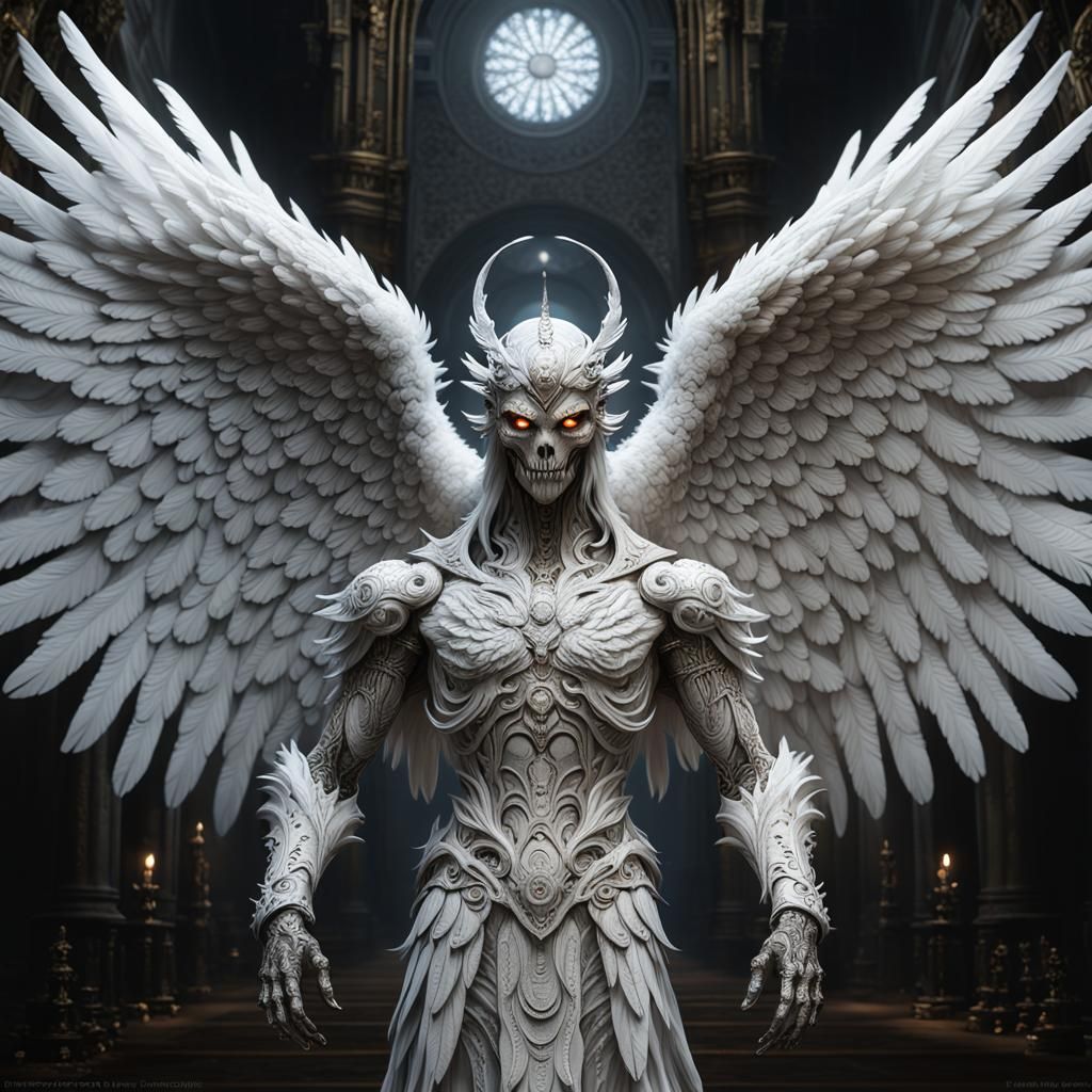 Fallen Angel - AI Generated Artwork - NightCafe Creator