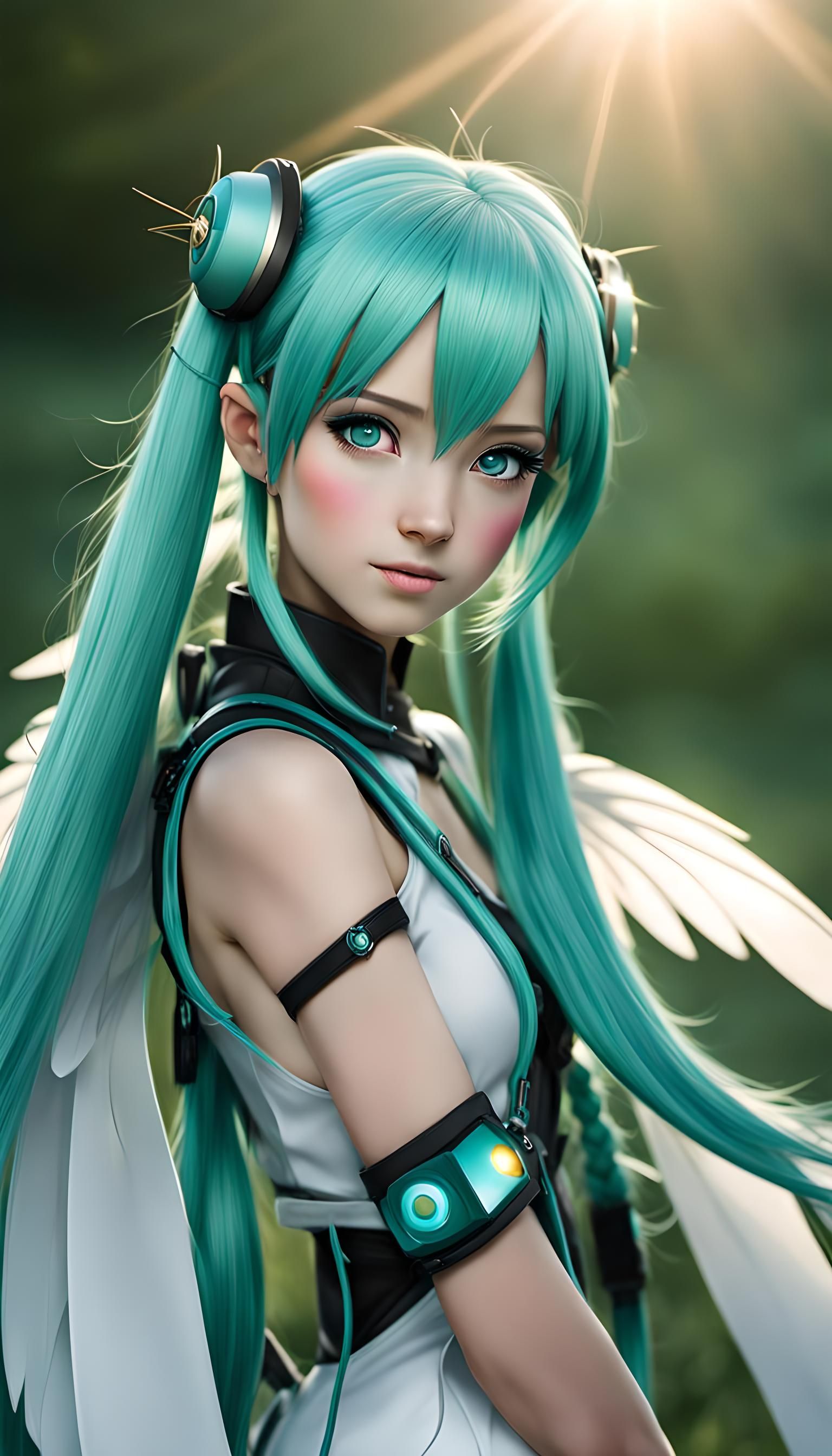 Hatsune Miku #535 - AI Generated Artwork - NightCafe Creator