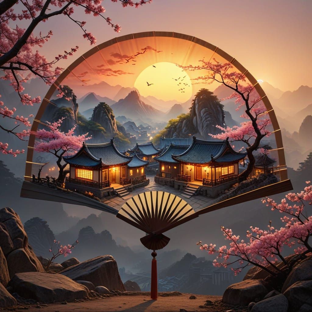 The Magic Fan - Ancient Chinese Fantasy Unfolds on Vibrant F...