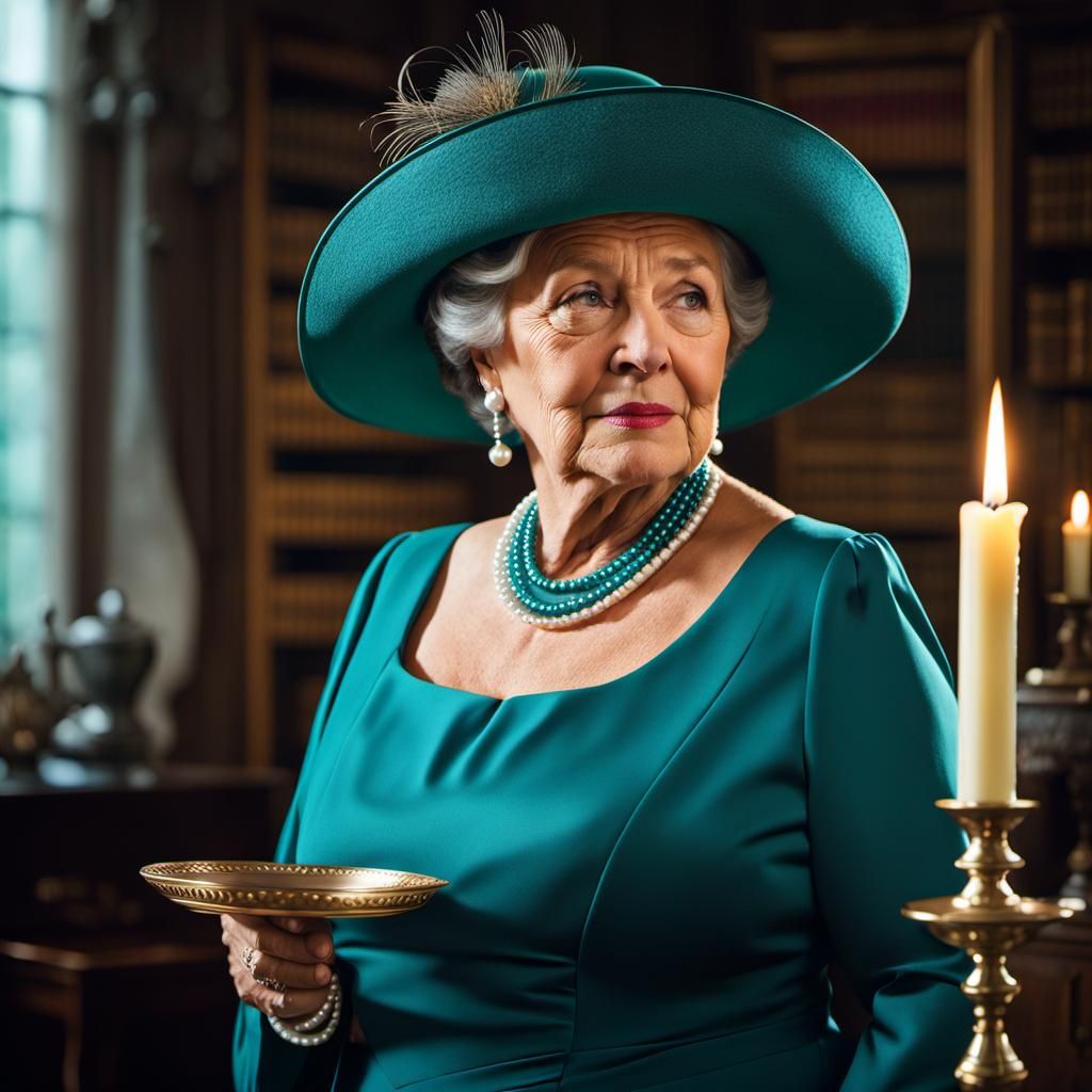 Mrs. Peacock in the study 3 - AI Generated Artwork - NightCafe Creator