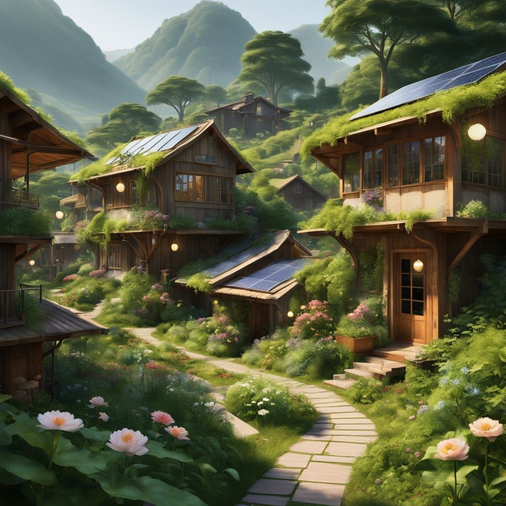 Solarpunk Village - Solarpunk Village