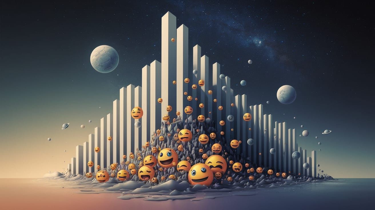 A surreal bar chart, though geometrically perfect that doesn't even ...