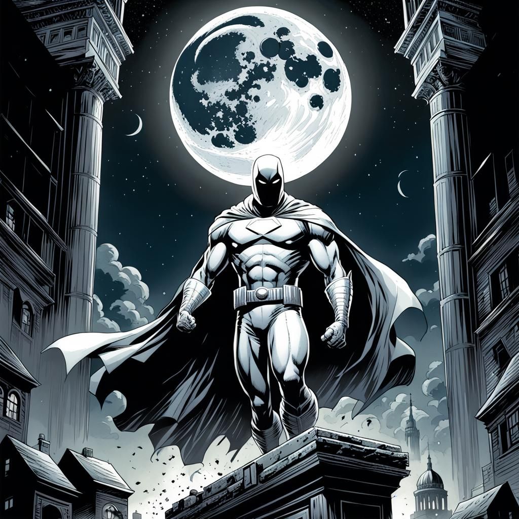 Marvel’s Moon Knight - AI Generated Artwork - NightCafe Creator