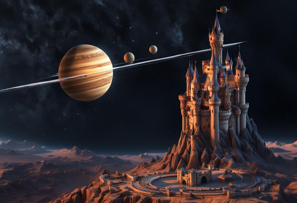 Saturn Rising - AI Generated Artwork - NightCafe Creator