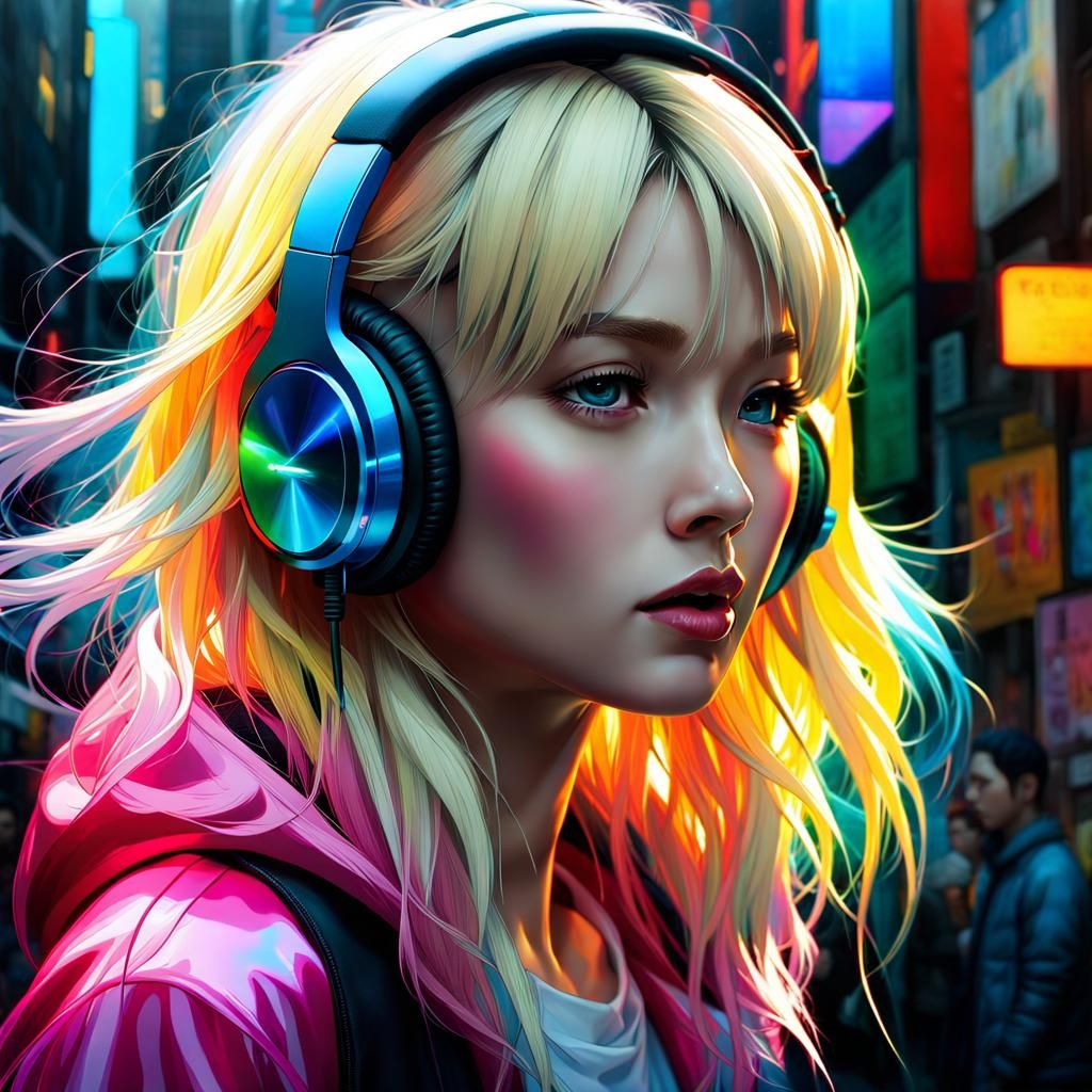 enjoying music - 5 - AI Generated Artwork - NightCafe Creator