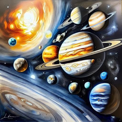 Our amazing solar system - AI Generated Artwork - NightCafe Creator