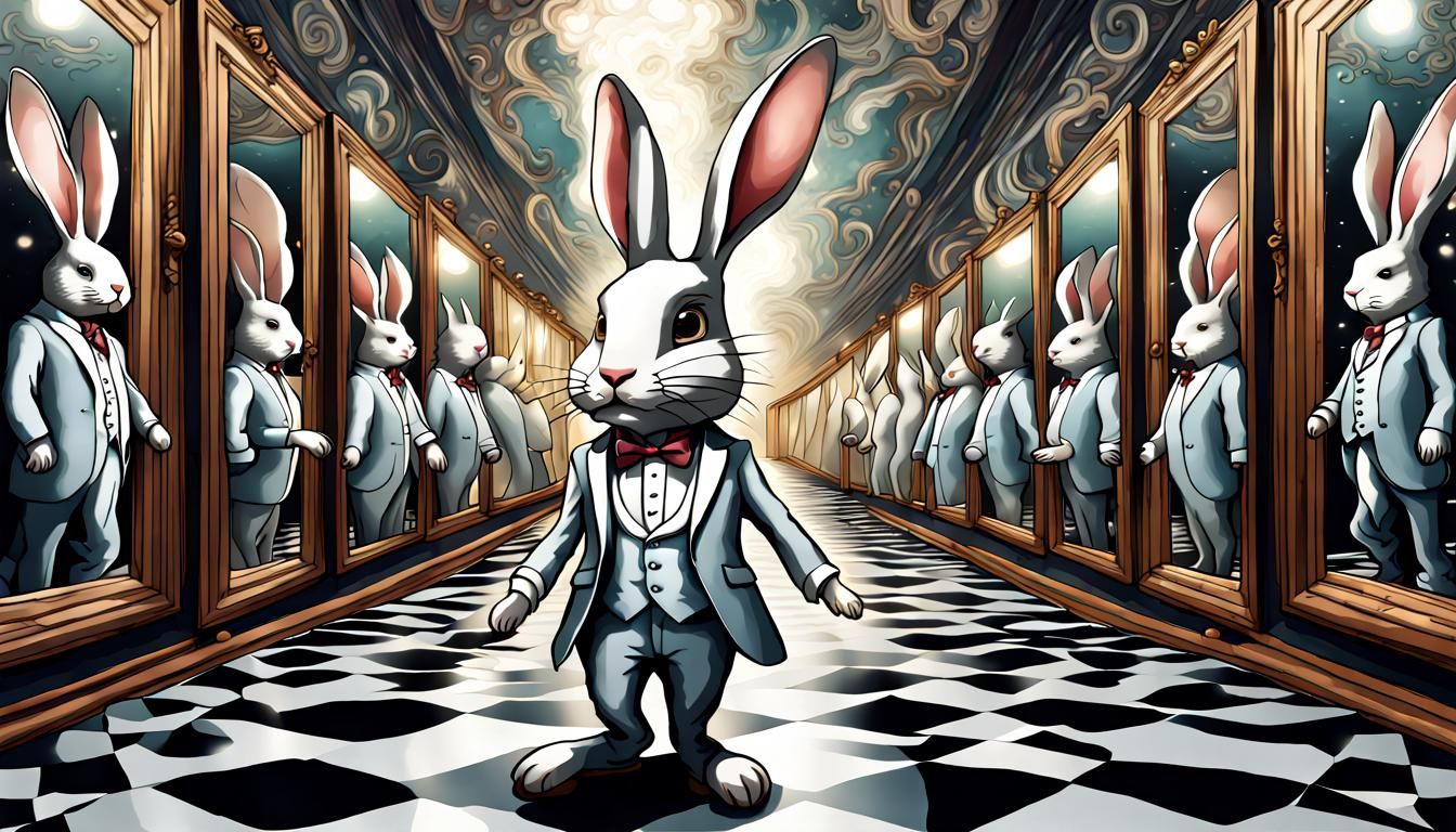 Rabbit's Nightmare - AI Generated Artwork - NightCafe Creator