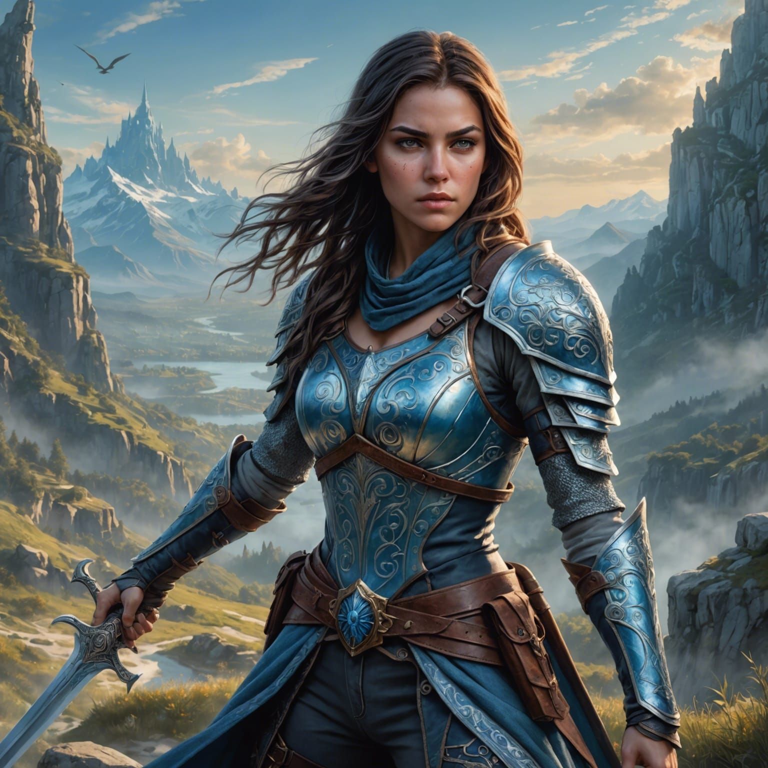 A stunning and hyper-realistic fullbody Portrait of a beautiful young ...